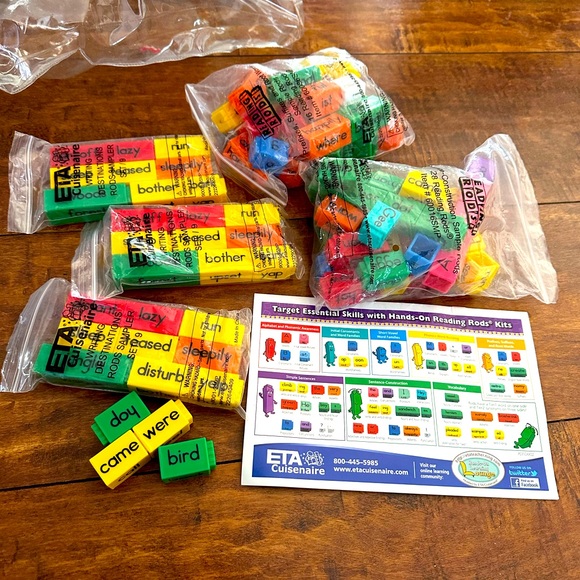 Toys | Reading Rods With Sentence Construction | Poshmark